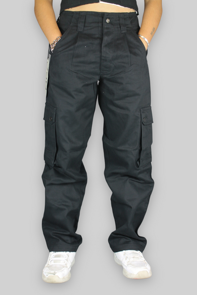 Chino Cargo Work Pants Black