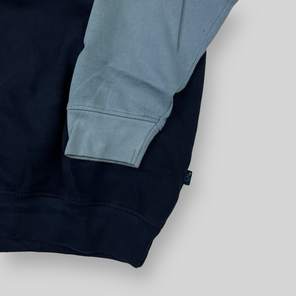 Split Two Tone Sweatshirt (Navy/Sky) – 360 clothing